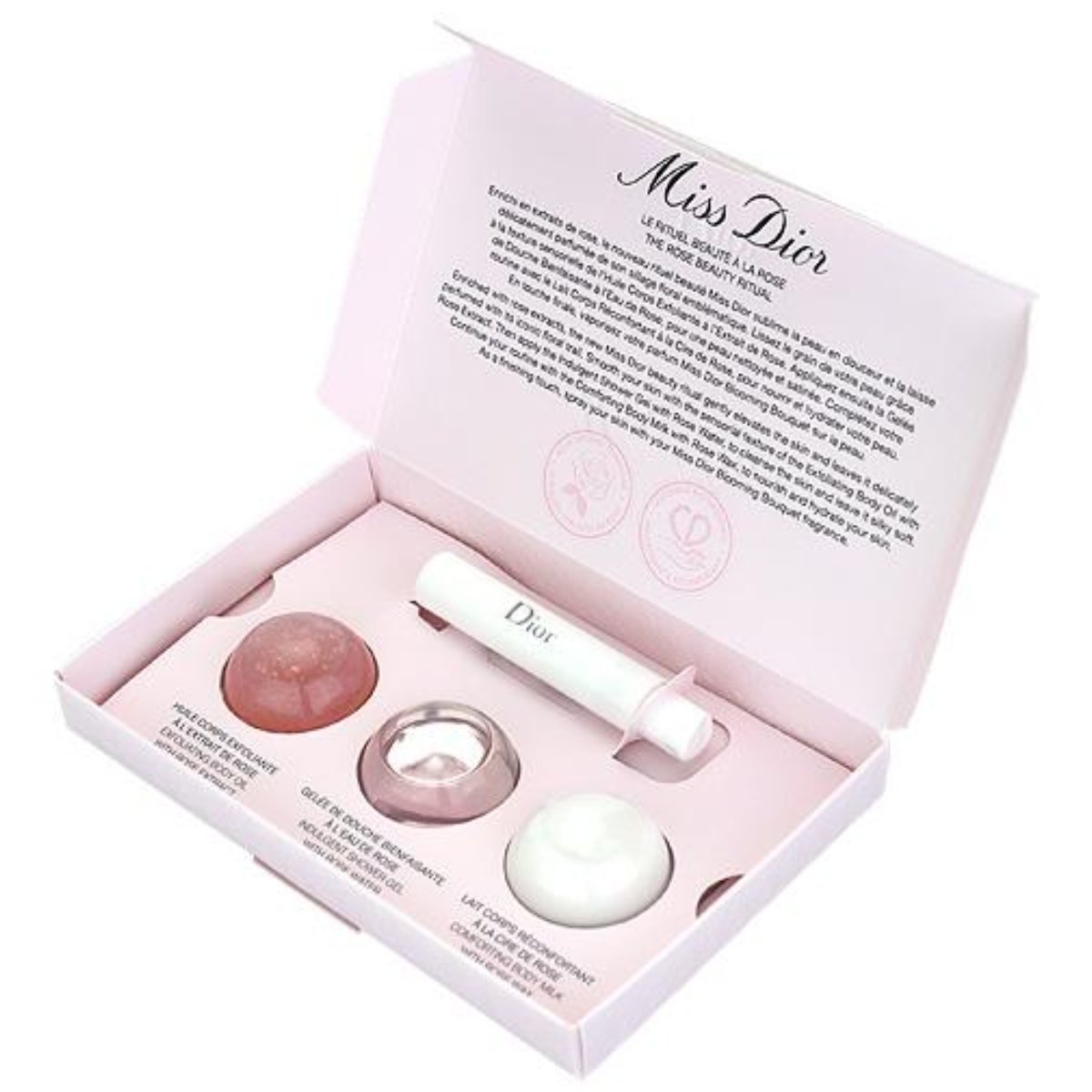 DIOR Miss Dior The Rose Beauty Ritual Sample Set • 4 mL x 3 • 1 mL ...